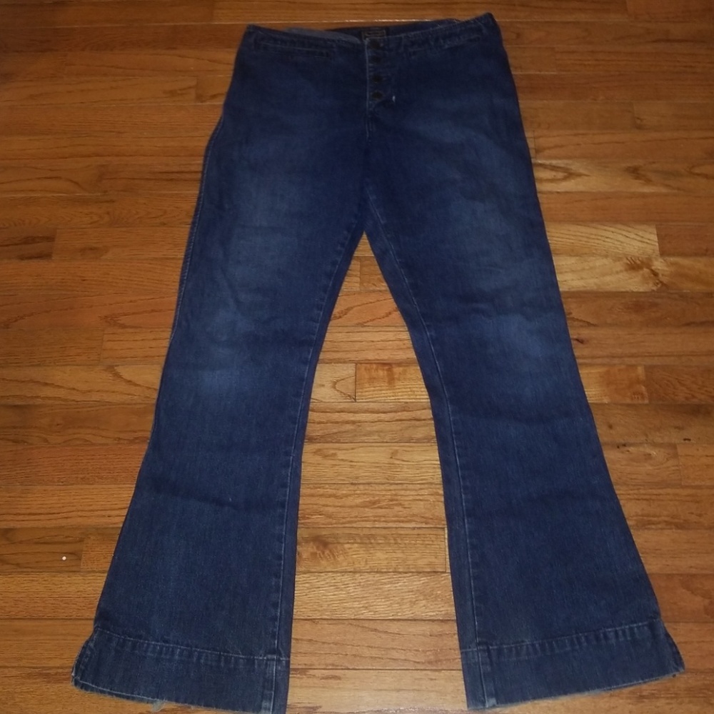 Abercrombie Low Rise Button Fly Flare Jeans Vintage L… - Gem